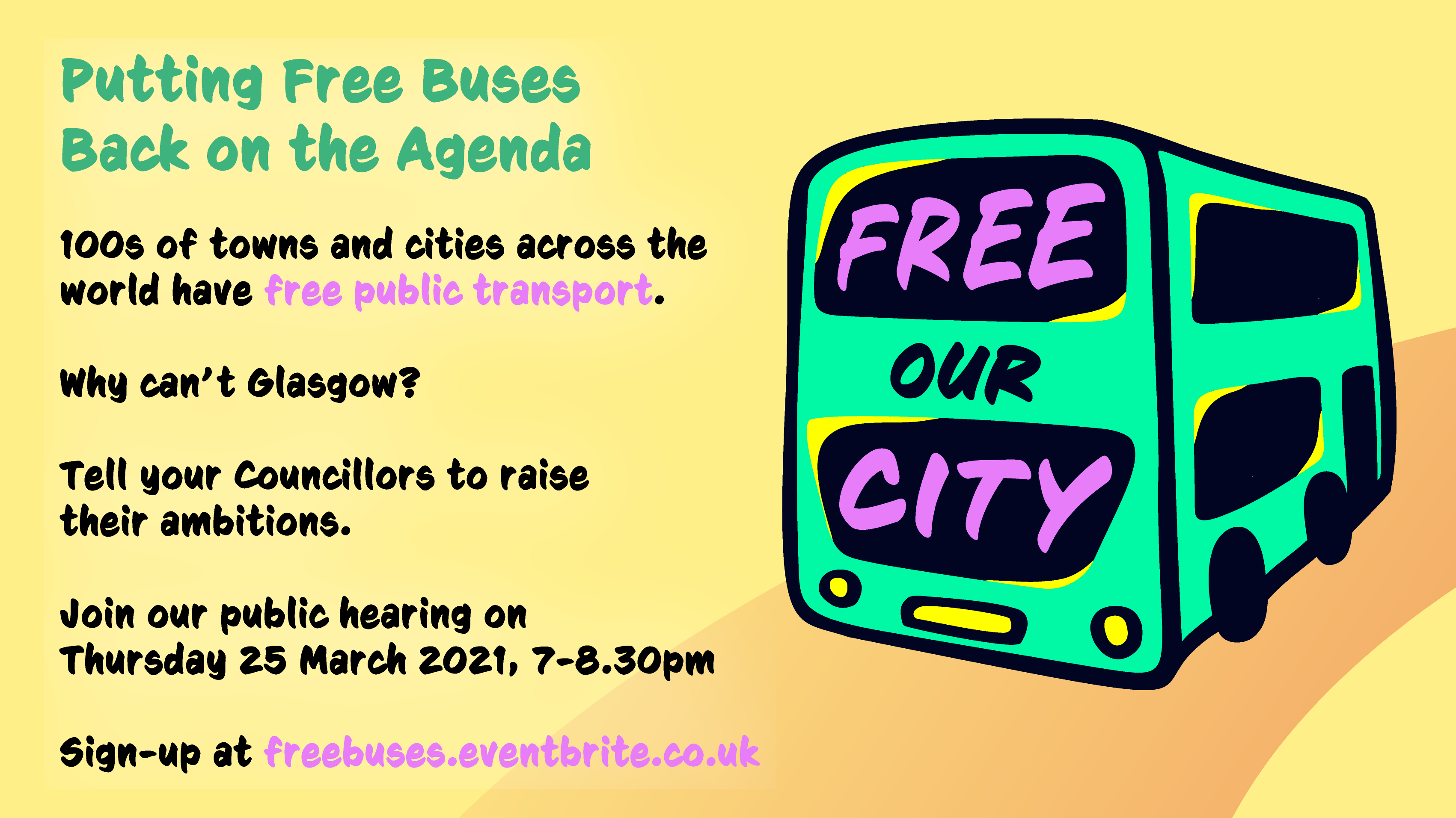 Help put free buses back on the agenda - Get Glasgow Moving